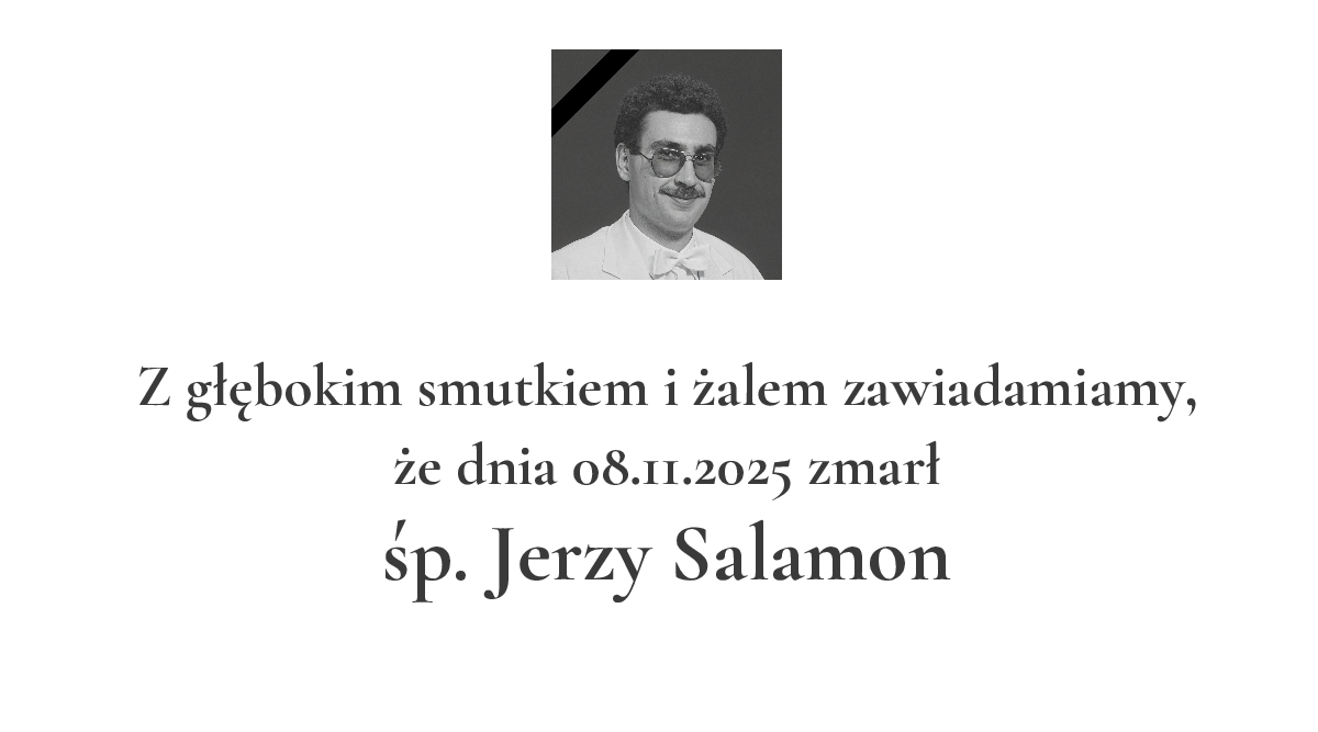 Jerzy Salamon - Nekrolog | Zakład Pogrzebowy Lilia Myszków